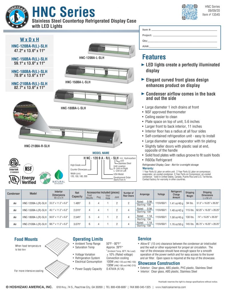 HNC-Series - Nordon | Commercial Kitchen Equipment
